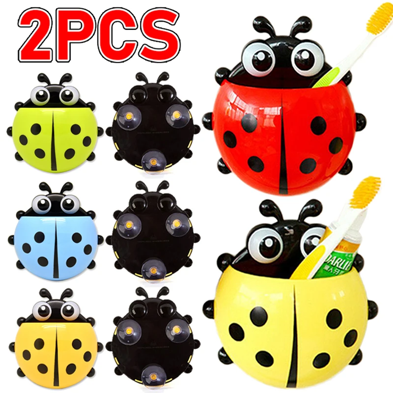 1-2PCS-Bathroom-Cartoon-Toothbrush-Holder-Cartoon-Animal-Ladybug-Insect ...