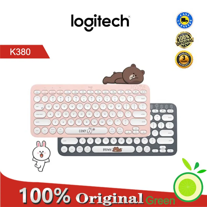 Logitech K380 Wireless Keyboard With Bluetooth, Wireless Mouse For ...