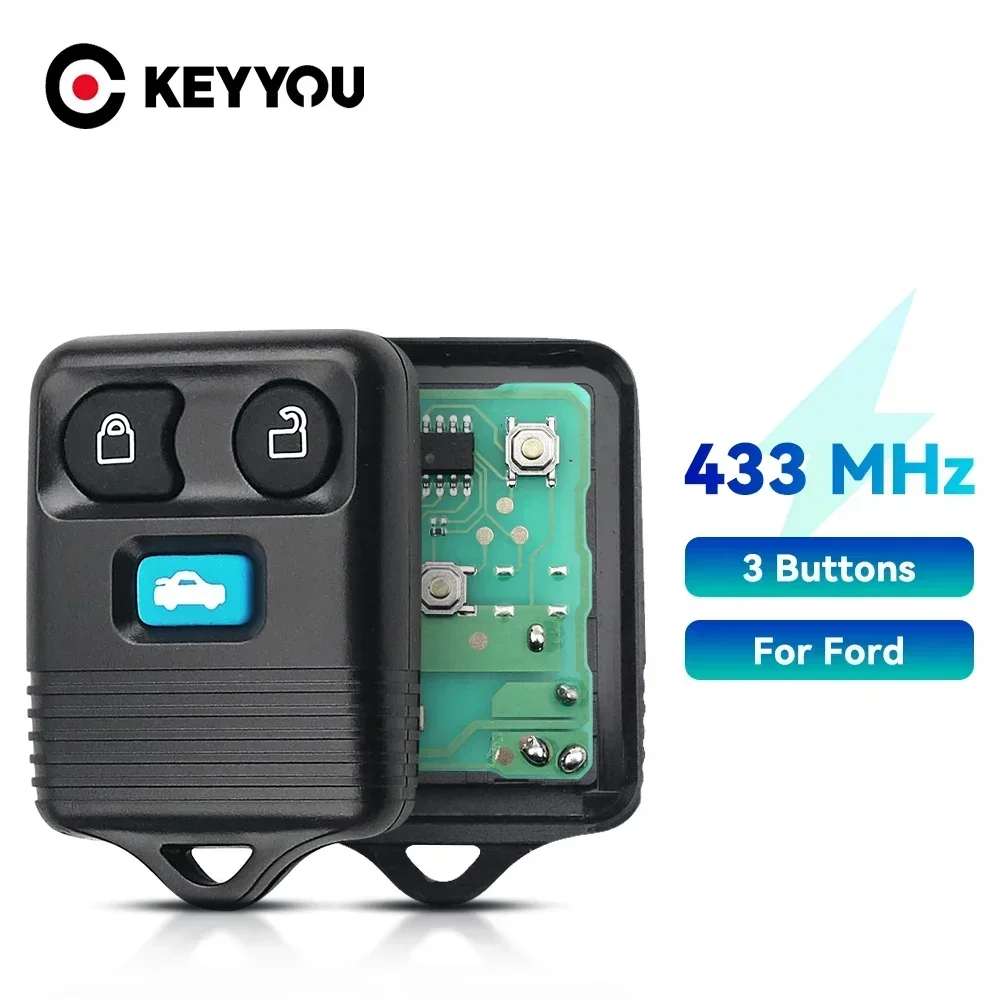 KEYYOU Fob 3/4 Buttons For Ford Transit MK6 Connect 2000 2001 2002 2003 ...
