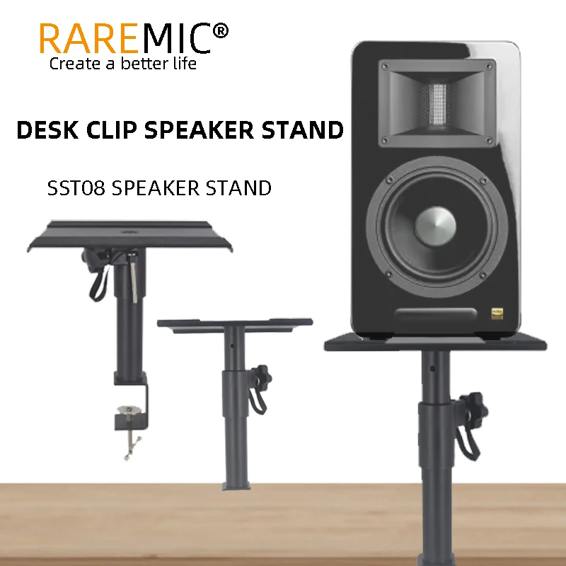 Soporte de altavoz de mesa tipo Clip, soporte de elevación de Audio ...