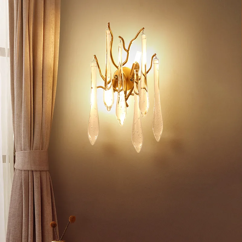 Nordic-Clear-Crystal-LED-Wall-Lamp-Home-Indoor-Decor-Wall-Light ...