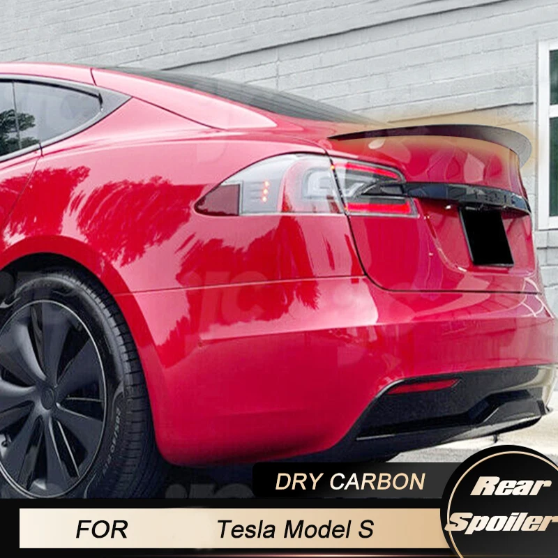 Car-Rear-Trunk-Boot-Lip-Wing-Spoiler-For-Tesla-Model-S-Sedan-2021-2023 ...