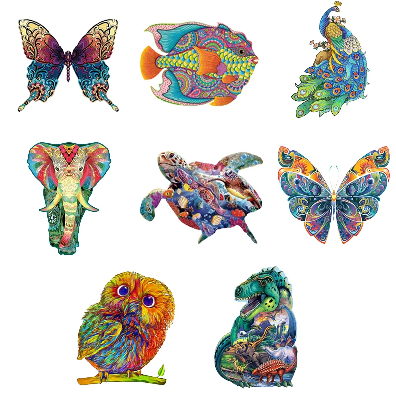 Adults-and-Children-Colorful-Wooden-Puzzle-Fine-Wooden-Animal-Puzzle ...