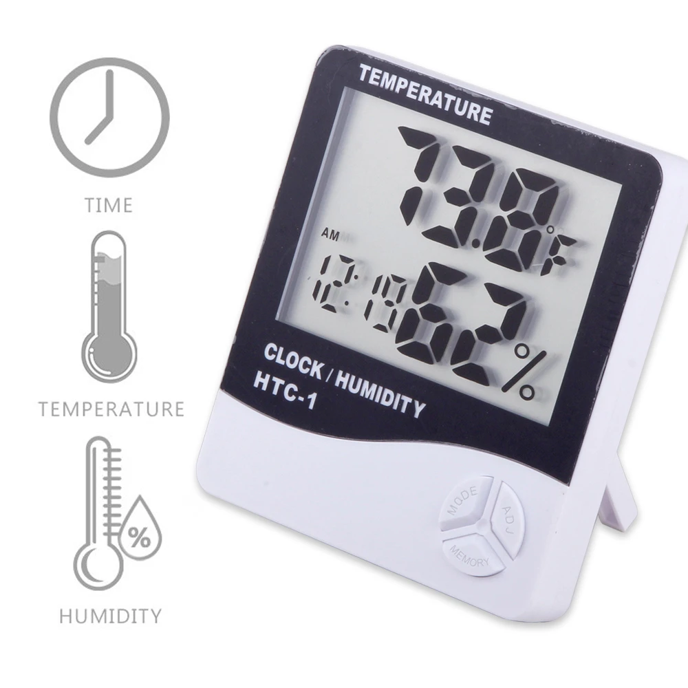 Eyelash Extension Lcd Digital Thermometer Hygrometer Temperature ...