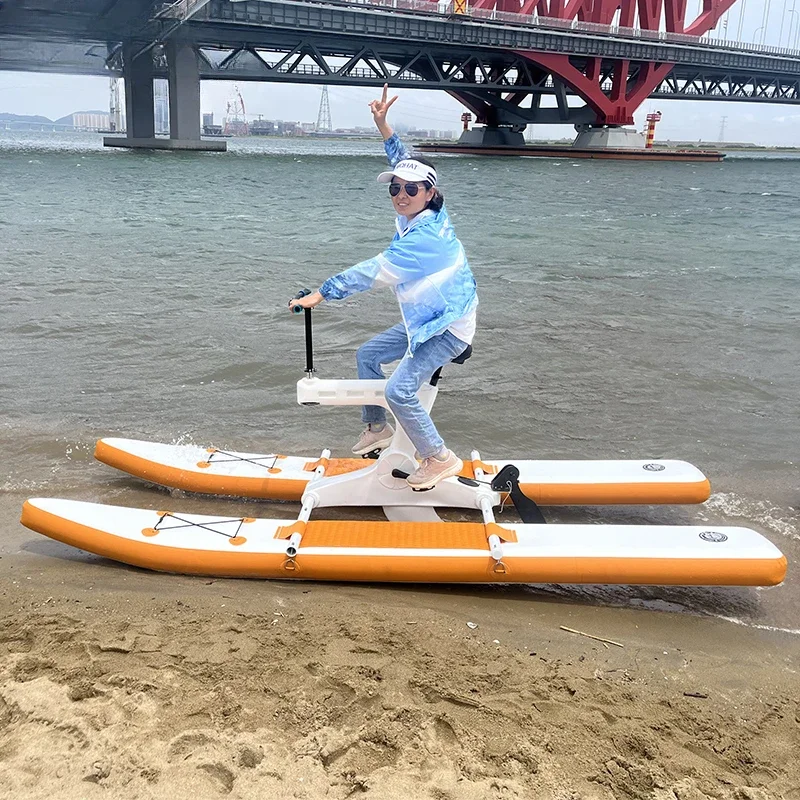 Single-water-bike-portable-water-floating-pedal-bike-pedal-boat-water ...