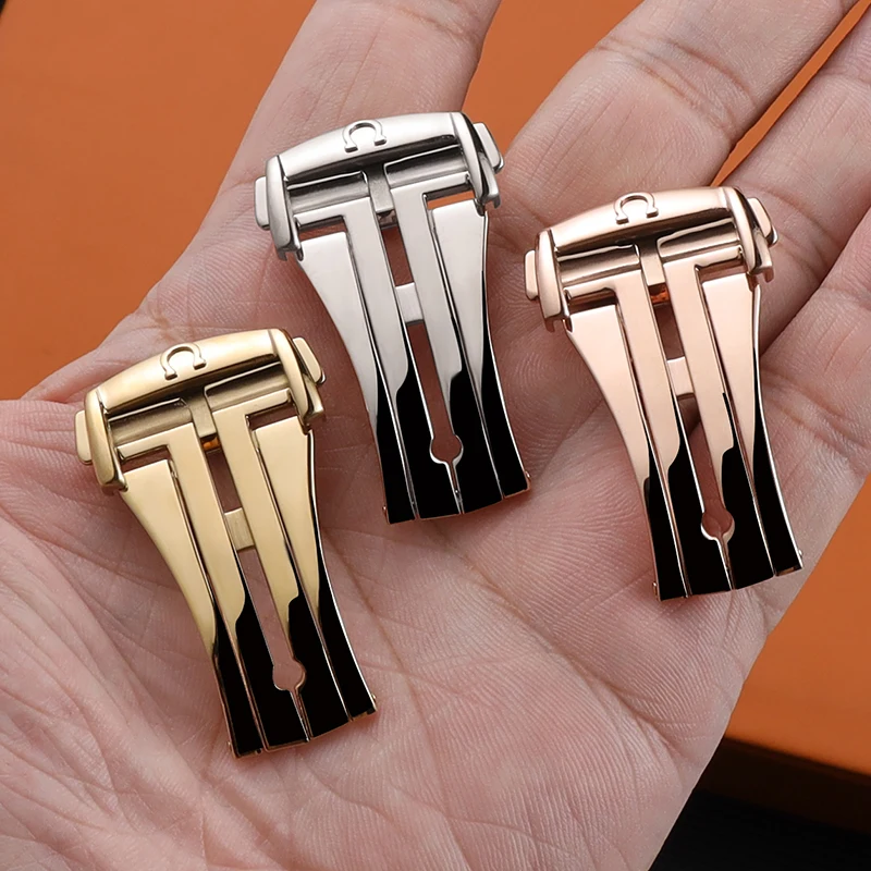 Stainless-Steel-Watch-Buckle-for-Omega-Watch-Band-20mm-18mm-16-Clasp ...
