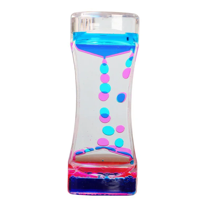 Double-Color-Floating-Liquid-Oil-Acrylic-Hourglass-Liquid-Visual ...