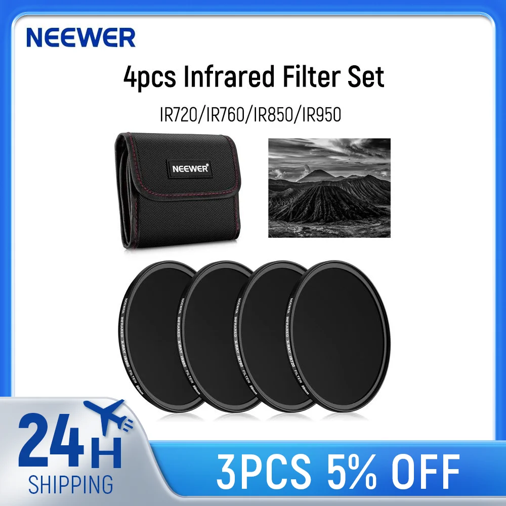 NEEWER-Infrared-Filter-Set-4-Pcs-IR720-IR760-IR850-IR950-X-Ray-IR ...