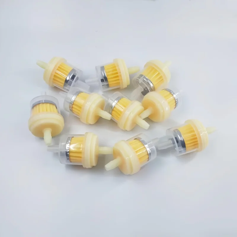 10pc Universal Fuel Filter Engine Inline Carb Gasoline Fuel Gas Filter ...
