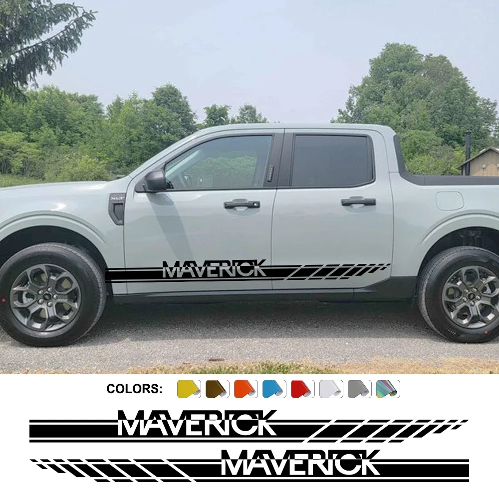 Car-Door-Side-Stickers-For-Ford-Maverick-XL-XLT-Lariat-2022-2023-Pickup ...
