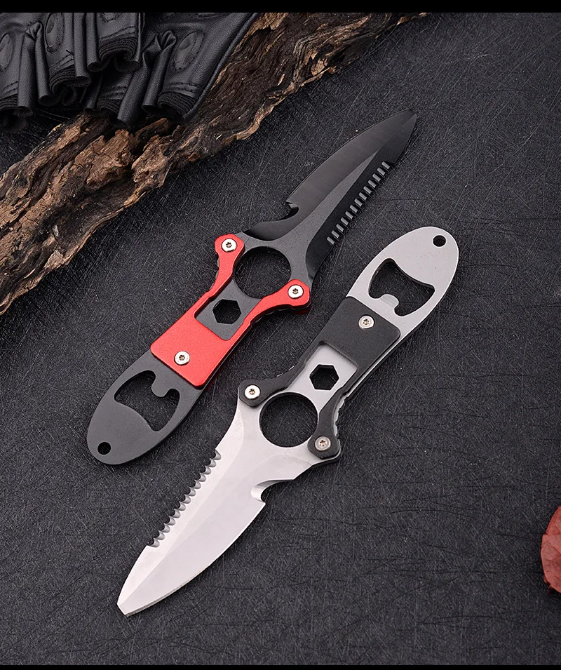 Knives Stainless Steel Multi-functional Outdoor Camping Knives Divers ...