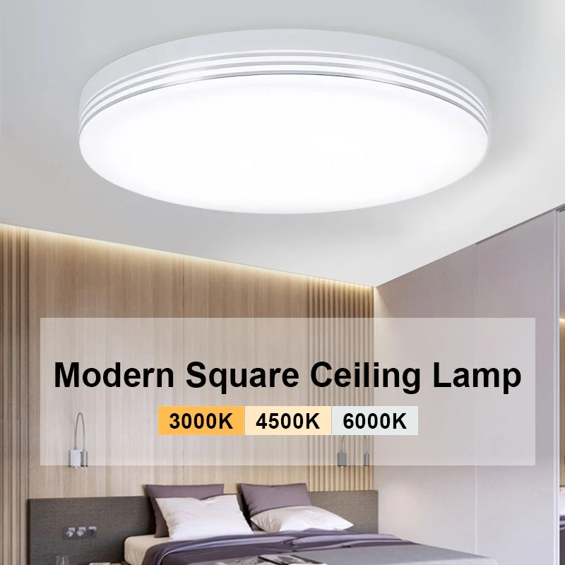 New Round /Square LED ceiling lights 18W 24W 36W 48W Cold Warm Natural ...