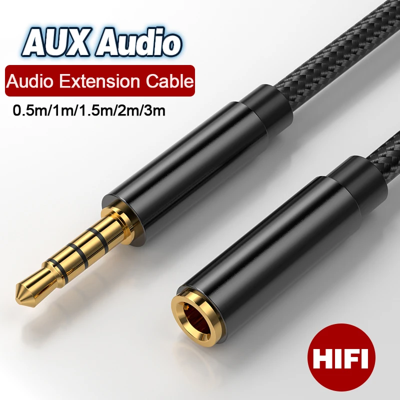 3-5mm-Audio-Extension-Cable-Jack-Aux-Cable-For-Headphones-Speaker ...