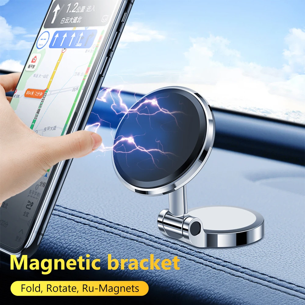 Magnetic-Cellphone-Holder-for-Car-360-Rotatable-Magnet-GPS-Support ...