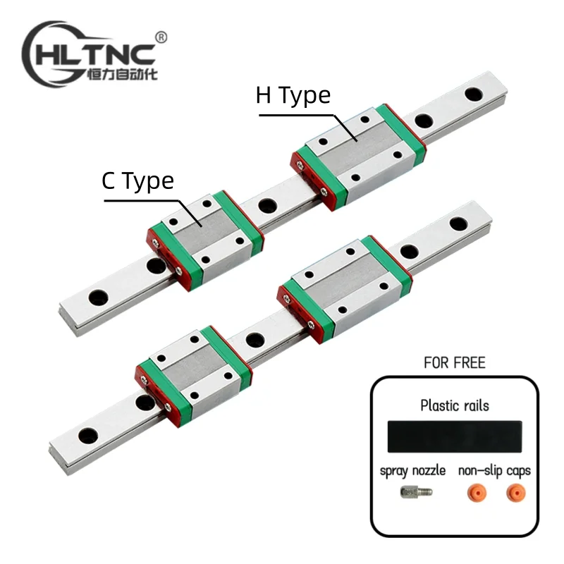 HLTNC MGN7H MGN9H MGN12H MGN15H Length from 100mm to 500mm miniature ...