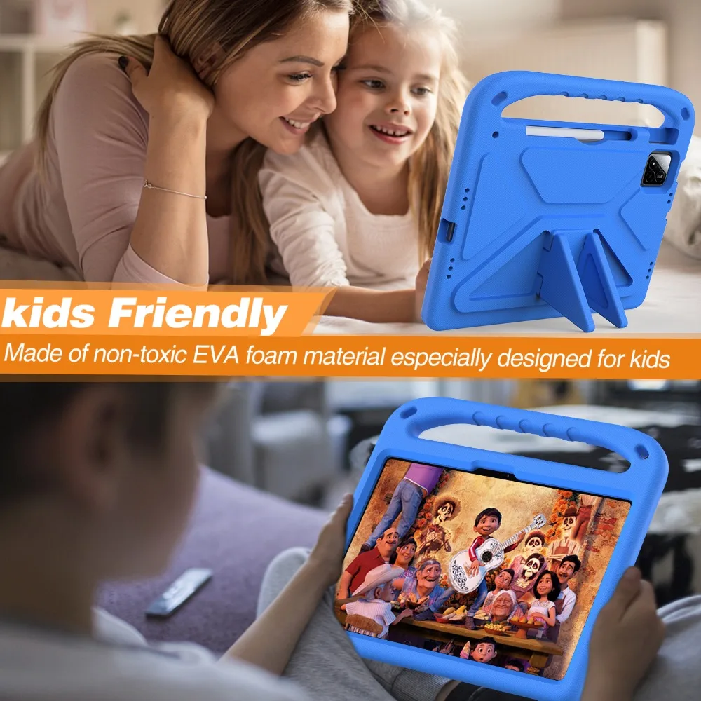 Kids Shockproof EVA Tablet Case with Handle and Stand Feature for Mi ...