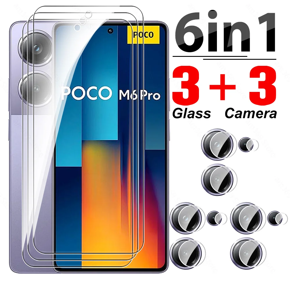 6in1-Tempered-Glass-Case-For-Xiaomi-Poco-M6-Pro-4G-Screen-Protector ...
