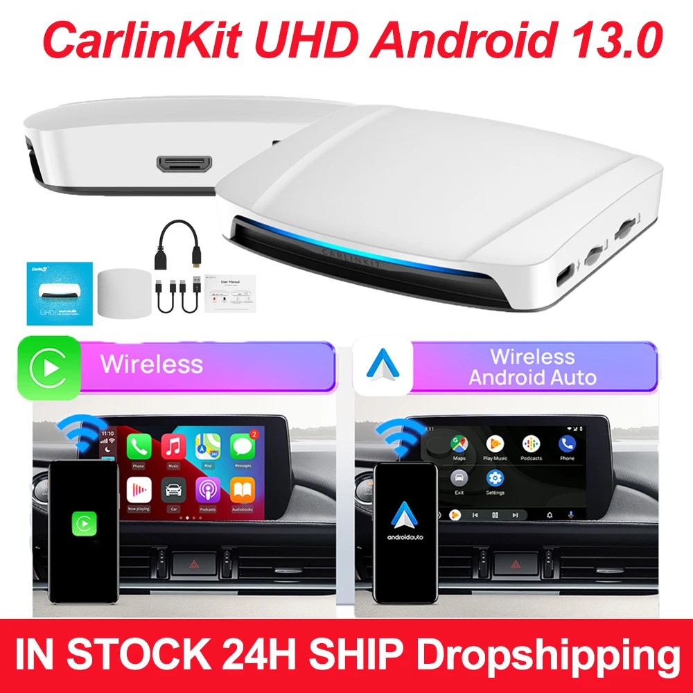 2024-New-CarlinKit-Android-13-CarPlay-AI-Box-UHD-HD-Output-Wireless ...