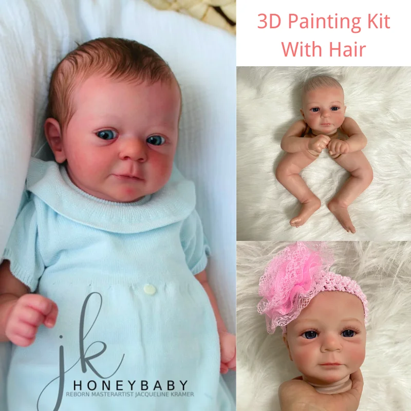 Painted Doll Kits Painted Hair | Painted High Quality Reborn | Reborn ...