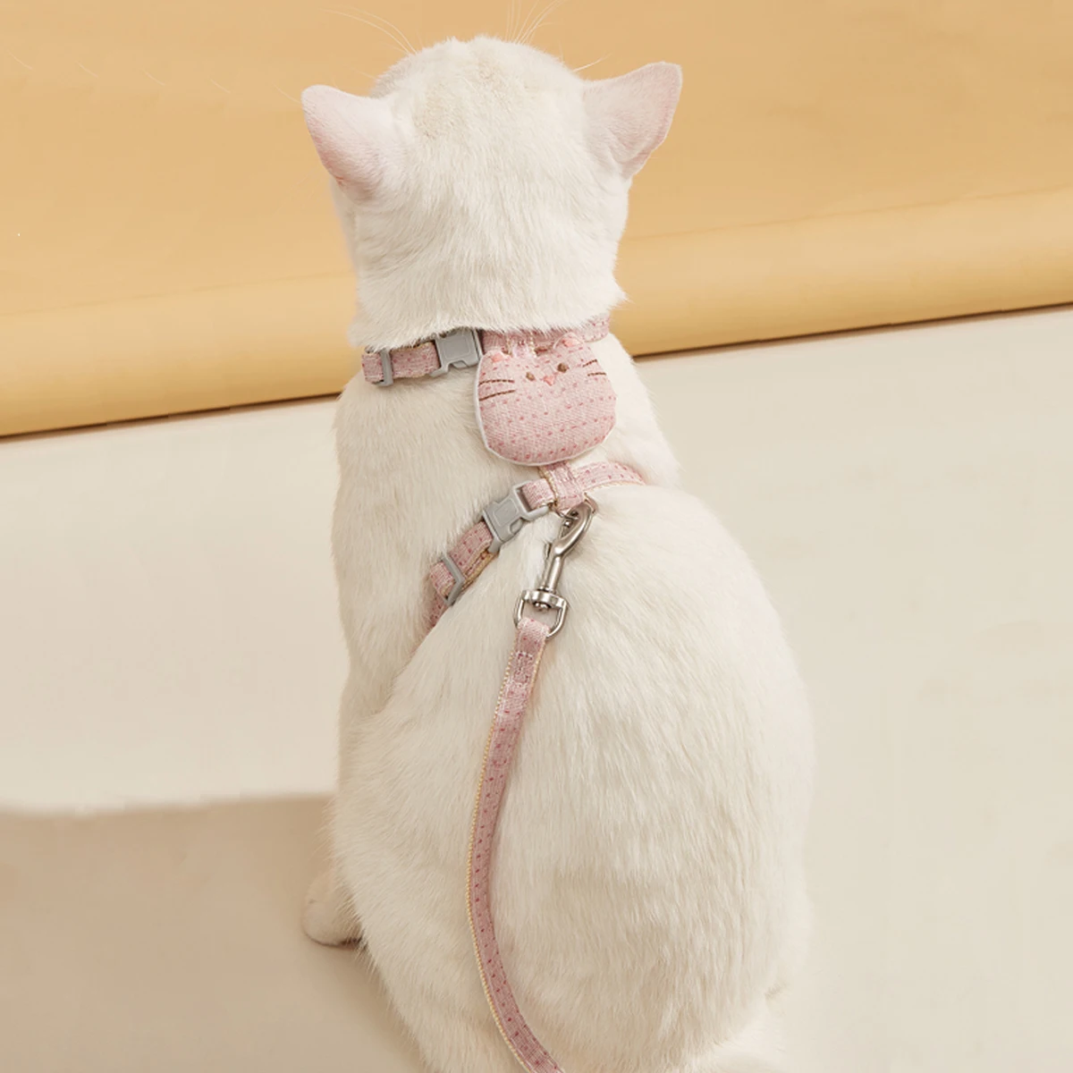 Cat Harness Vest Leash Set Adjustable Walking Cat Lead Leash Pet ...