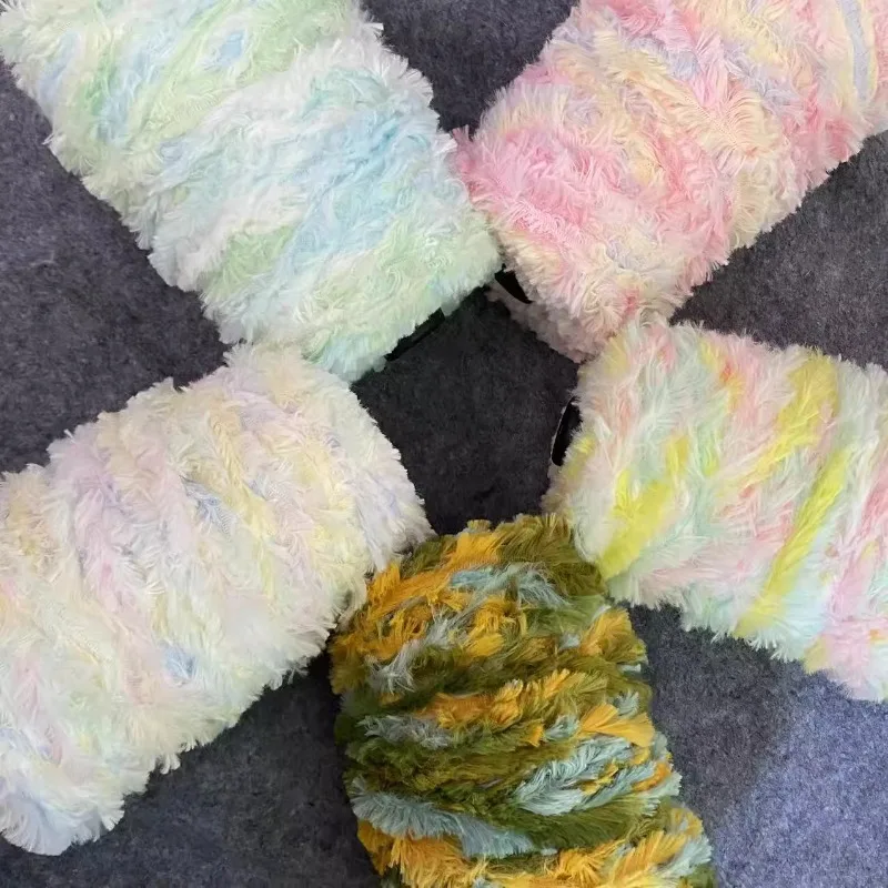 500g/barrel Special Long Eyelash Feather Yarn Hand Woven Scarf Hat Soft ...
