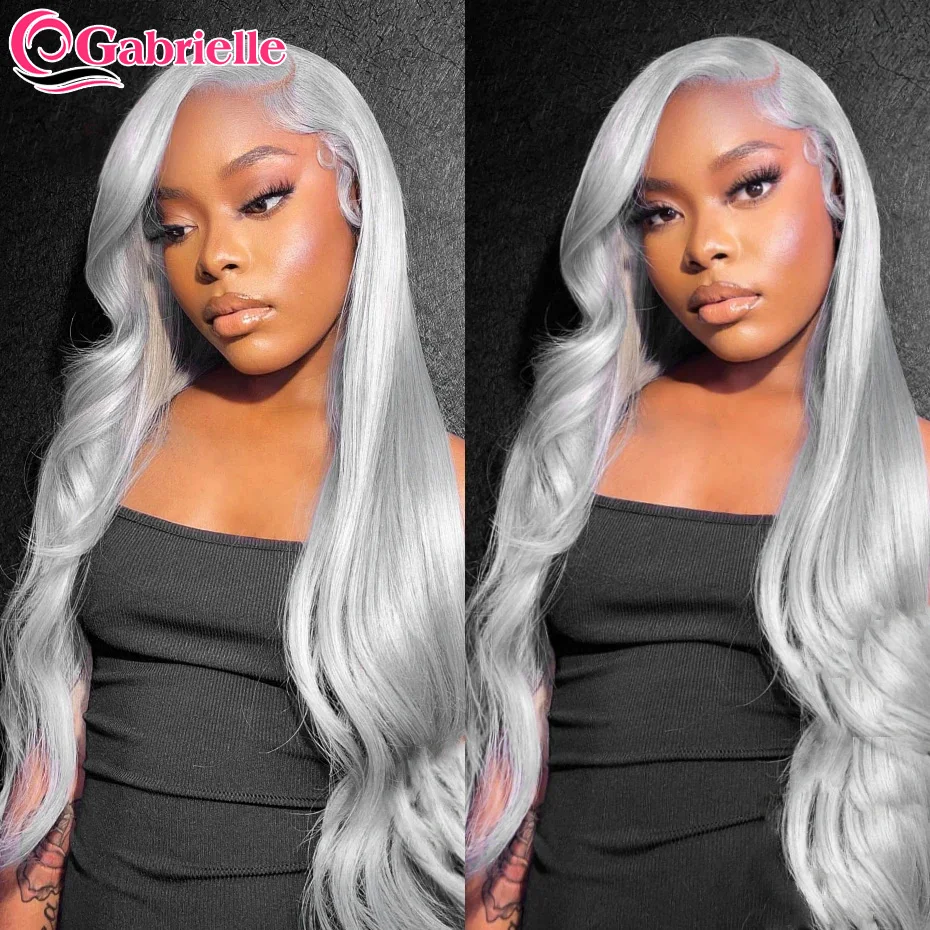Body-Wave-Grey-Lace-Frontal-Human-Hair-Wig-Preplucked-Colored-Brazilian ...