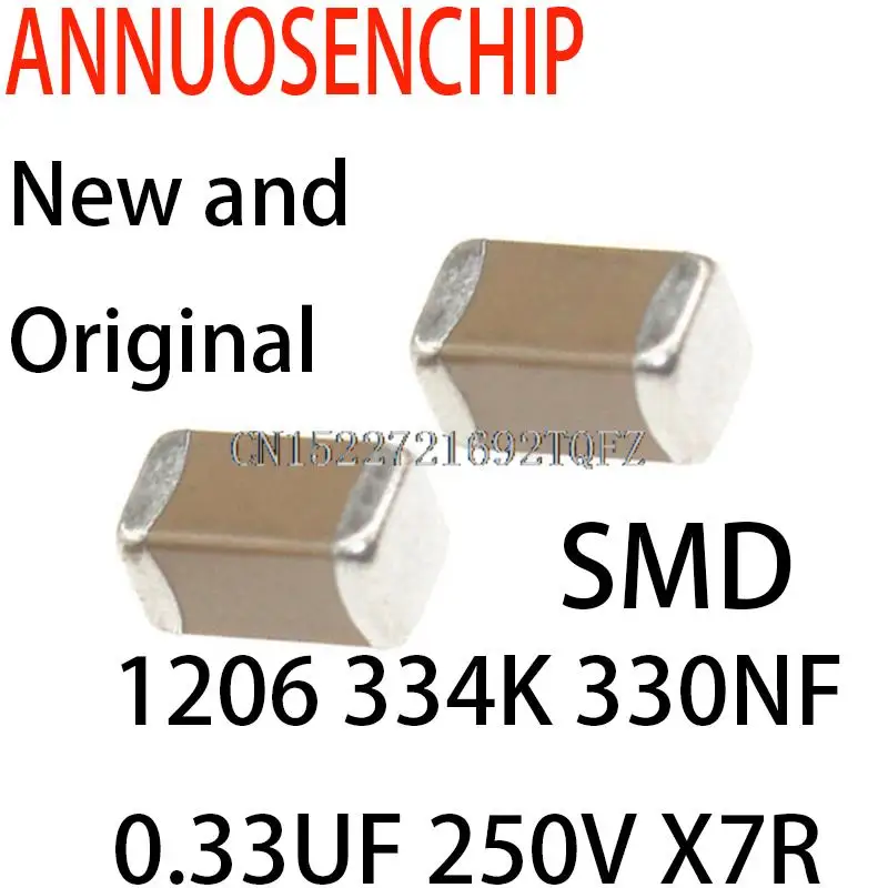 SMD 세라믹 커패시터 100 1206 K 330NF 334 UF 0.33 V X7R, 250 신정품|인덕터| - AliExpress