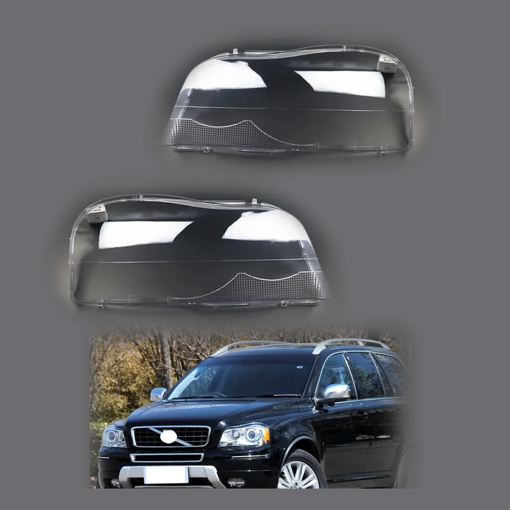 For-Volvo-XC90-2004-2013-Car-Headlight-Lens-Cover-Shell-Head-Lamp-Shade ...