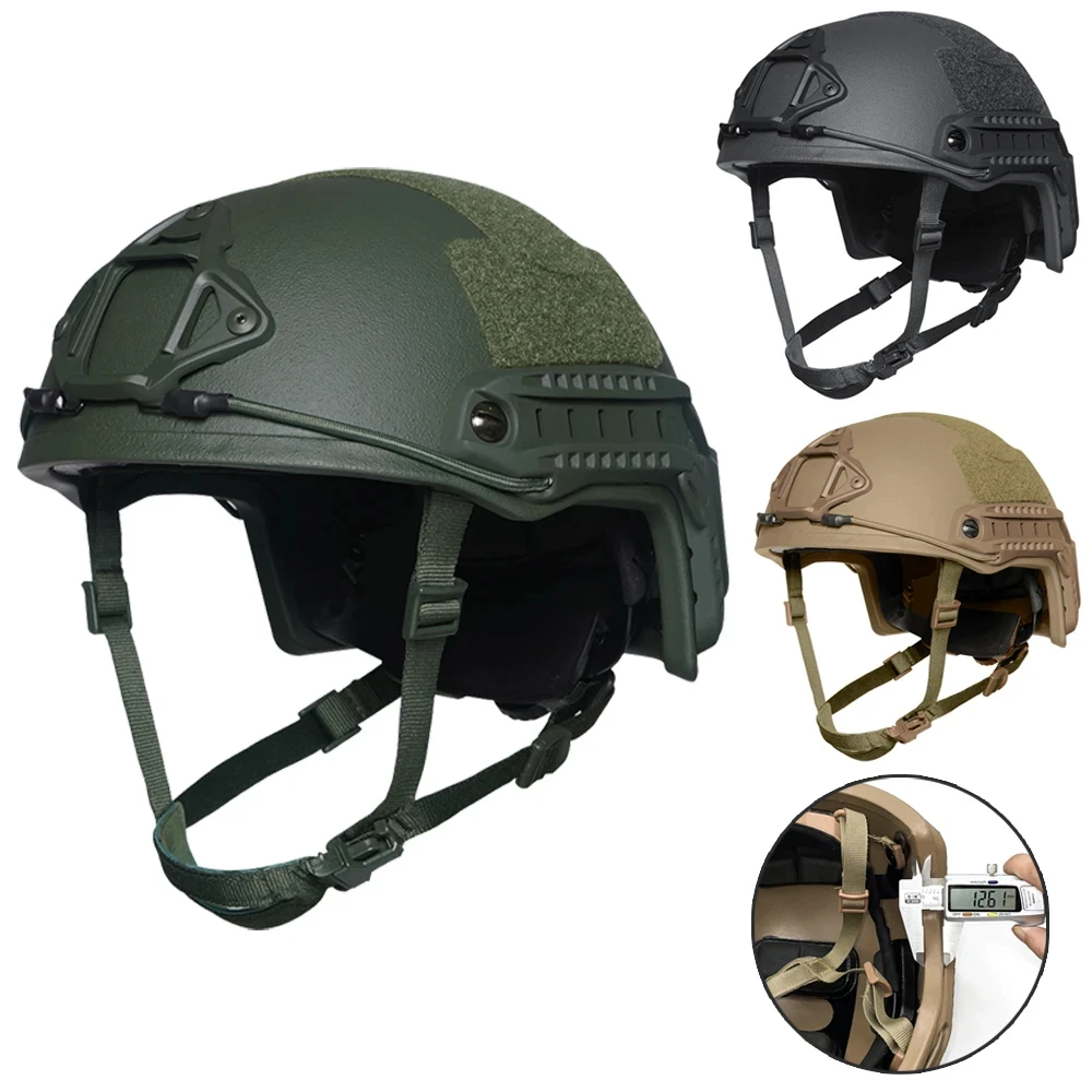 BOOIU FAST Tactical Helmet Glass Fiber Helmet Fast Outdoor Activity ...