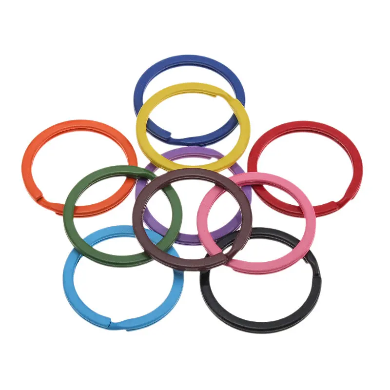 5-25PCS-LOT-30mm-Metal-Stainless-Steel-Key-Holder-Split-Rings-Keyring ...