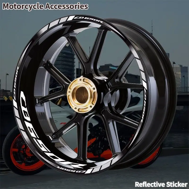 NEW Reflective Accessories Motorcycle Wheel tire modification Sticker ...