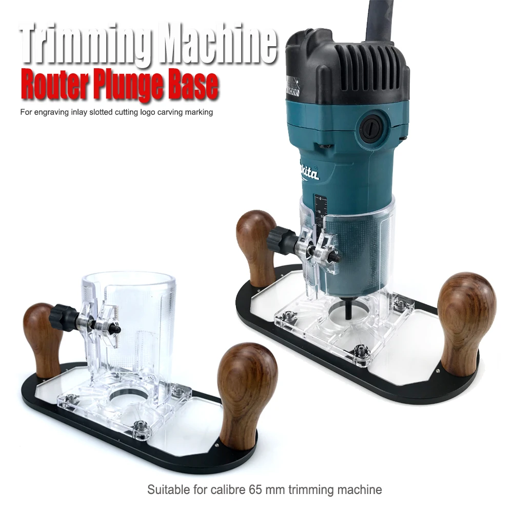 Wood-Router-Base-for-Edge-Guide-Woodworking-Trimming-Machine-Milling ...