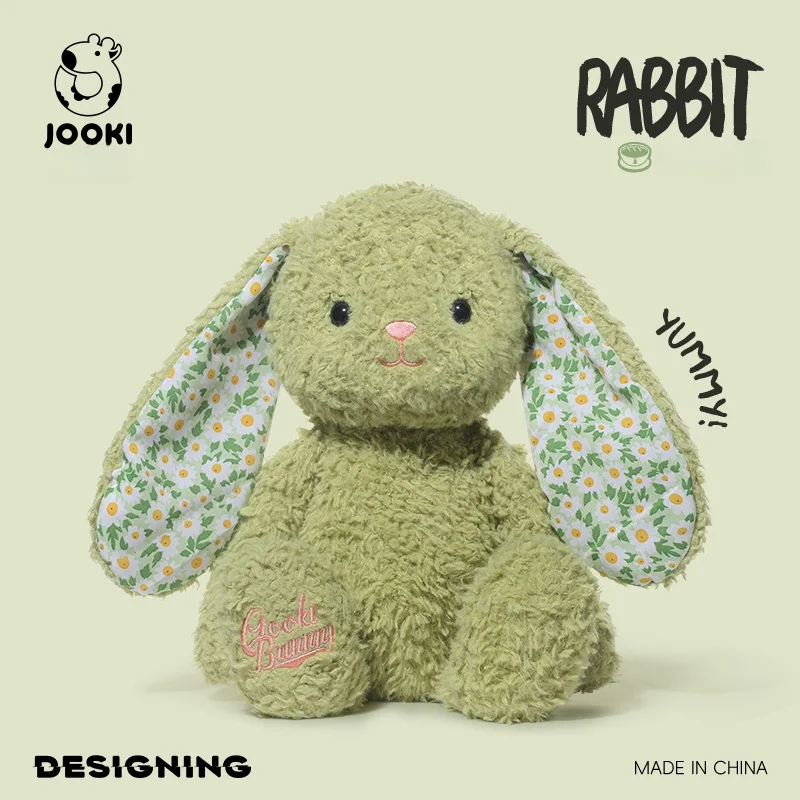 38cm Kawaii Long Ear Matcha Green Rabbit Plush Toys Multiple Colors ...