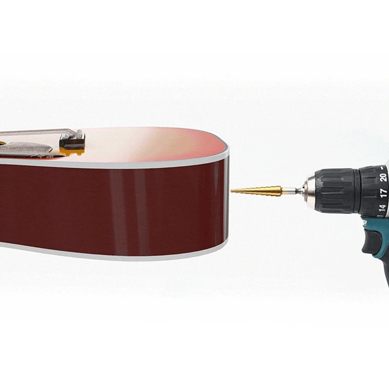 3-12Mm-Step-Core-Drill-Bit-Guitar-Tail-Peg-Pickup-Drill-Bit-1-4-Inch ...