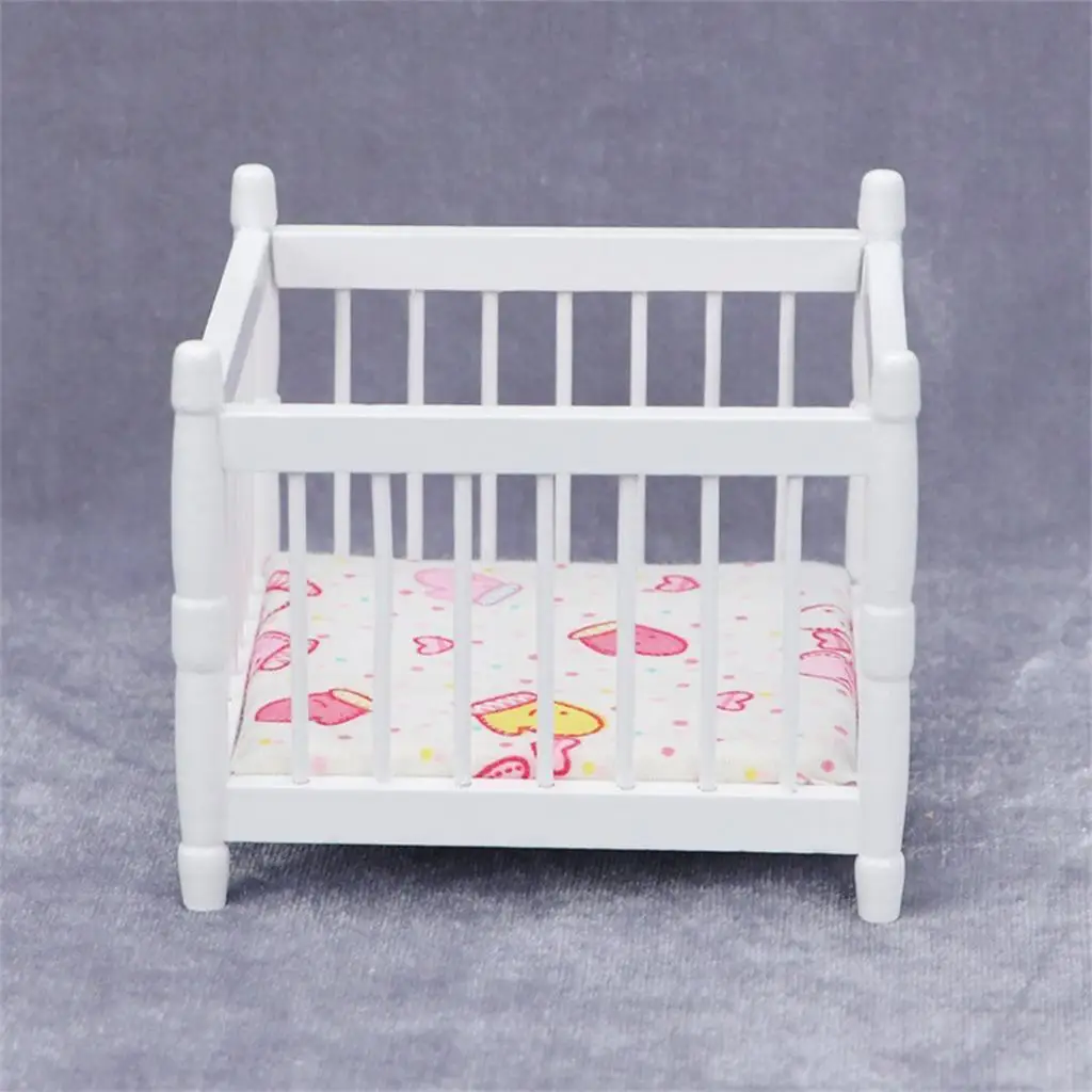 1-12-Scale-Doll-House-Cradle-Miniature-Furniture-DIY-Play-Decoration ...