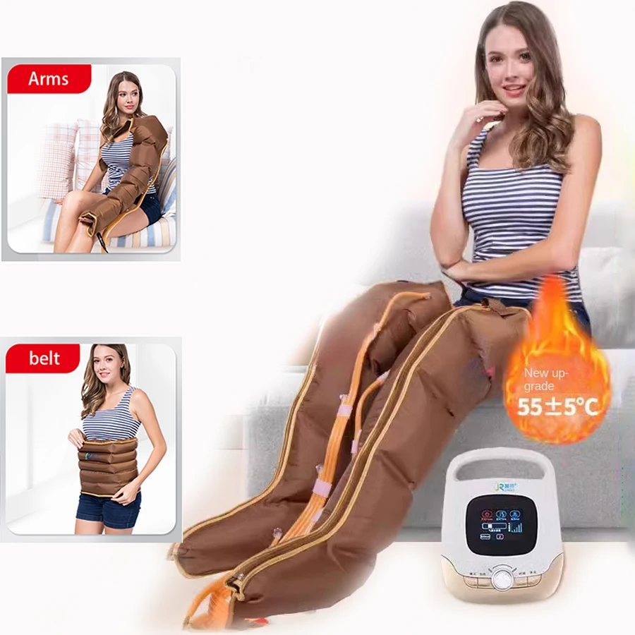 Air-Compression-Calf-Massager-Leg-Foot-Arm-Knee-Rehabilitation-Therapy-Electric-Heating-Boots ...