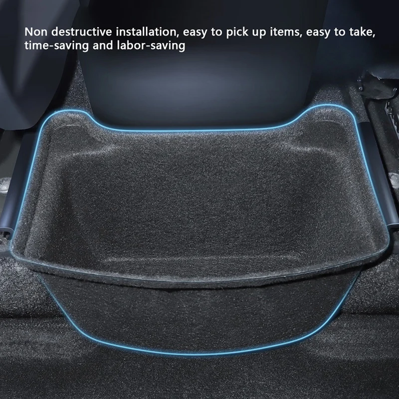For-Tesla-Model-Y-2021-Lower-Rear-Seat-Center-Storage-Box-Tray ...
