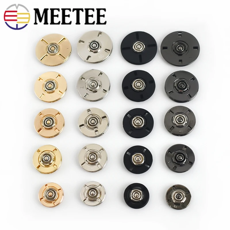 Color Buckle Metal Snap Button | Metal Clothing Snaps Fastener - 10sets ...