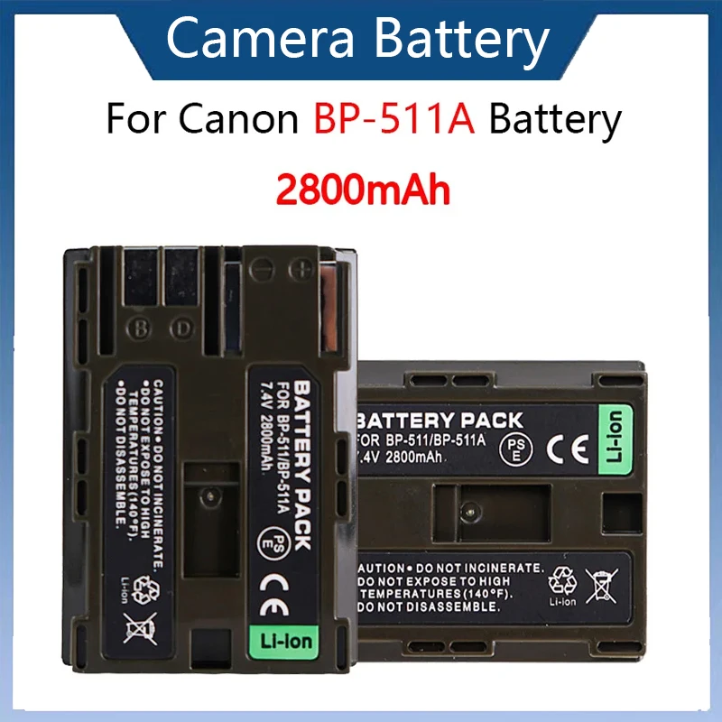 2800mAh-BP-511A-BP511-BP-511A-Camera-Battery-for-Canon-G6-G5-G3-G2-G1 ...
