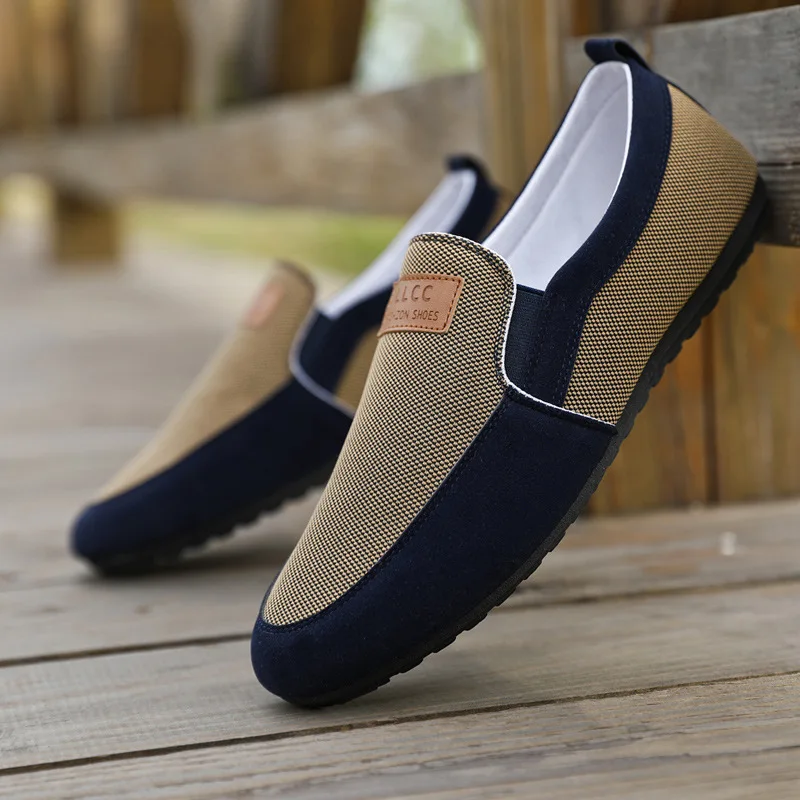 Shoes-for-Men-Casual-Slip-on-Loafers-Plus-Size-Breathable-Canvas ...