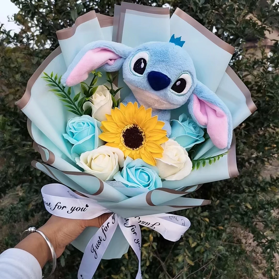 Mu-eco-de-peluche-de-Lilo-Stitch-con-jab-n-ramo-de-flores-rosas-animales-de.jpg