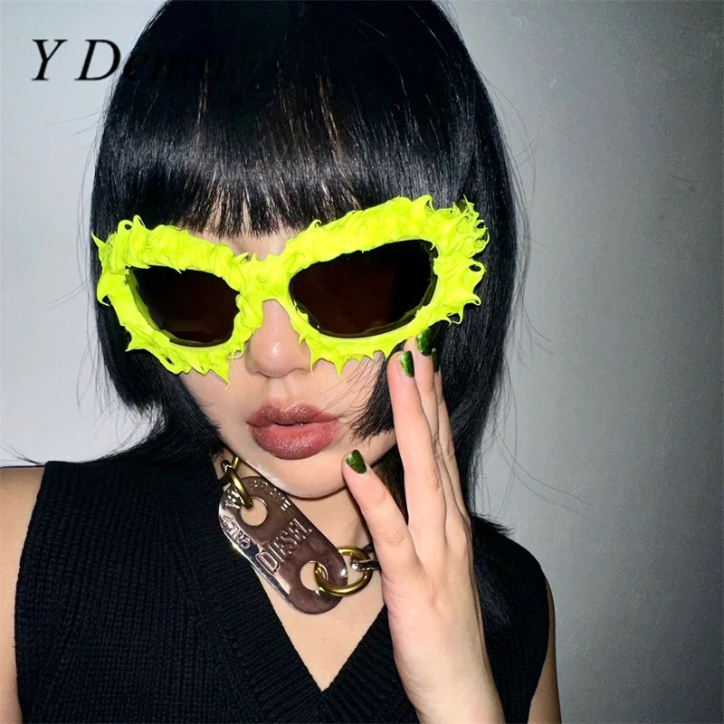 Y-Demo-Techwear-Decorative-Plastic-Eyewear-Handmade-Venom-Spikes ...