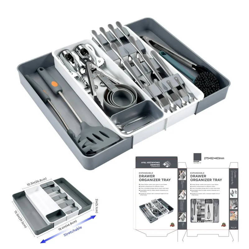 Kitchen Cutlery Drawer Organizer | Kitchen Utensil Organizer Drawer ...