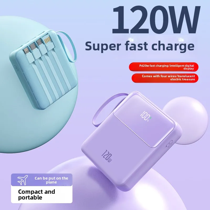 New with Power Bank 20000 MA 120W PD Fast Charge Compact Power Bank ...