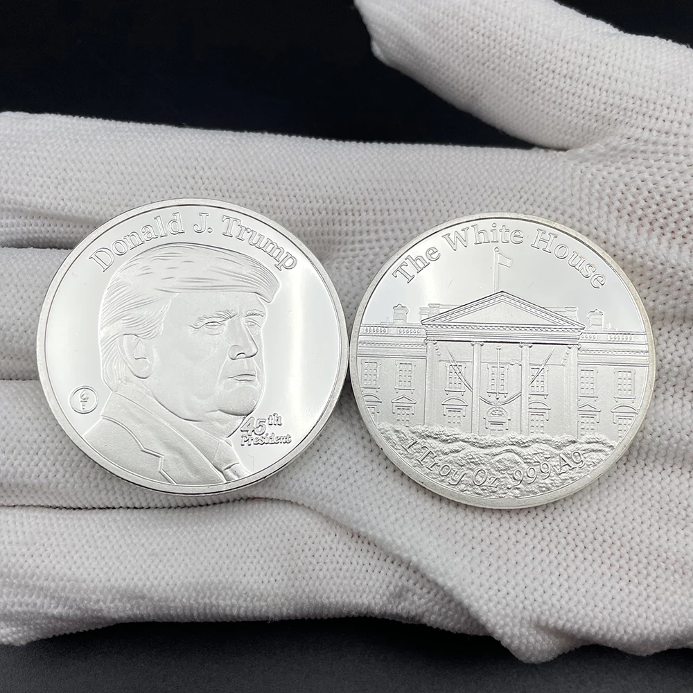 Donald-Trump-2024-Silver-Coin-45th-US-President-Coins-Collectibles-in ...
