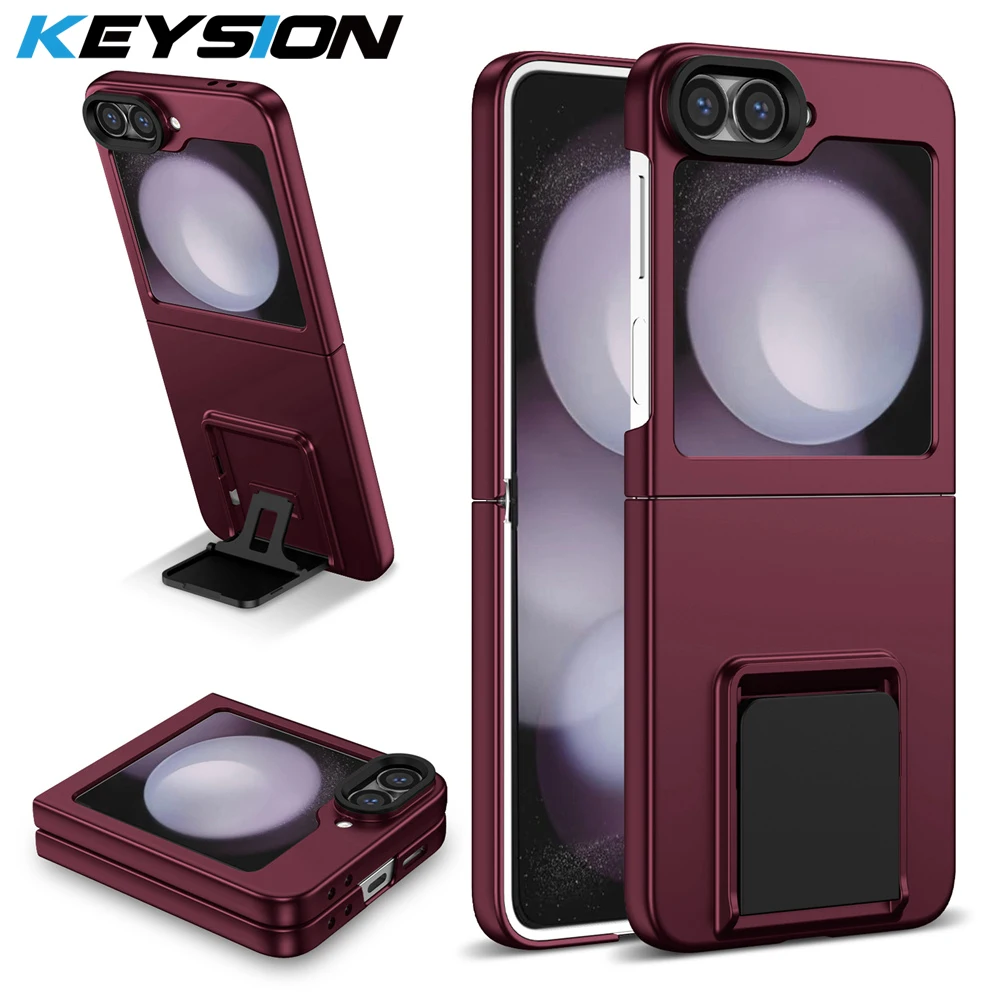 KEYSION-Luxury-Live-Stand-Case-for-Samsung-Galaxy-Z-Flip-6-5-5G-PC ...
