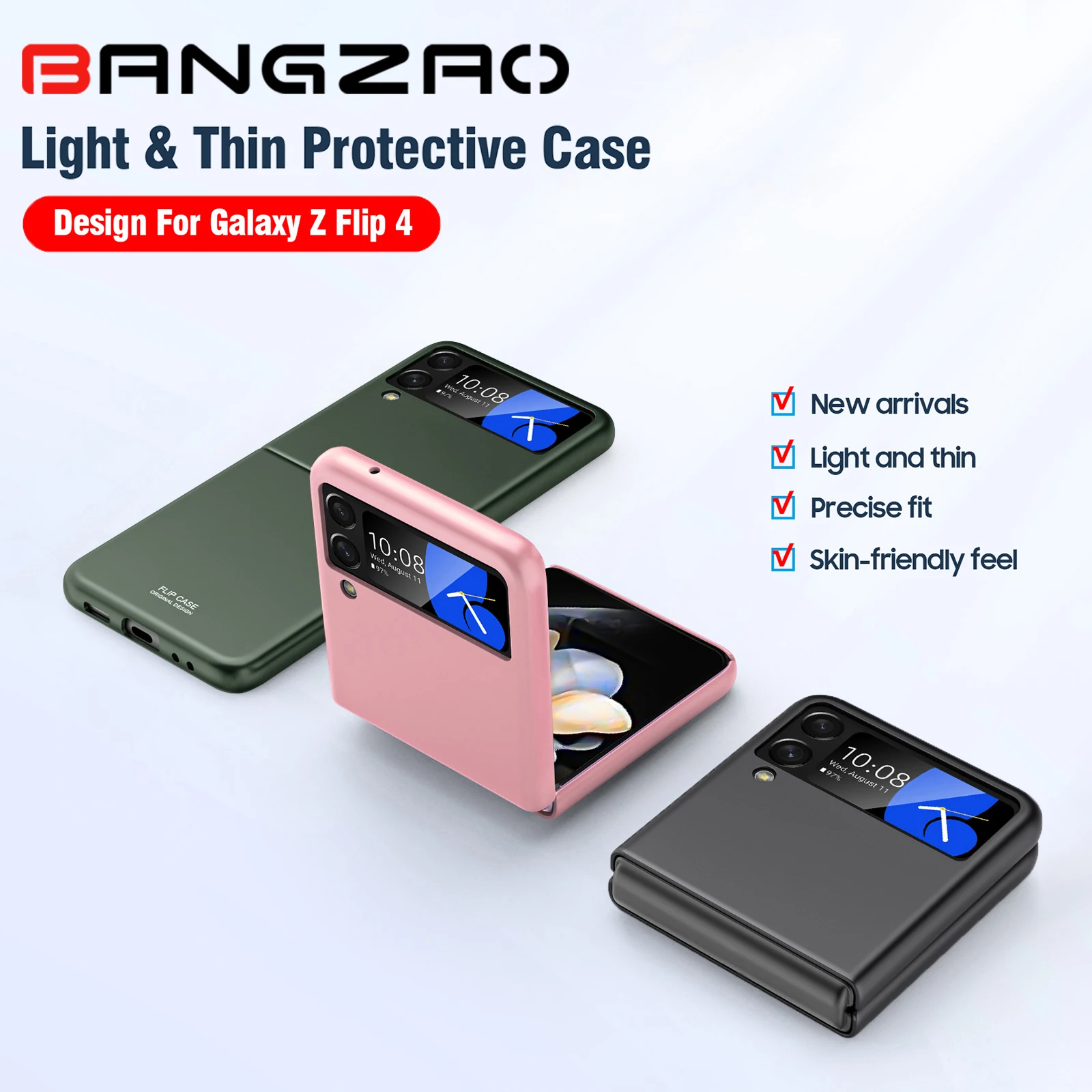 For-Samsung-Galaxy-Z-Flip-4-Phone-Case-Ultra-Thin-Full-Coverage ...