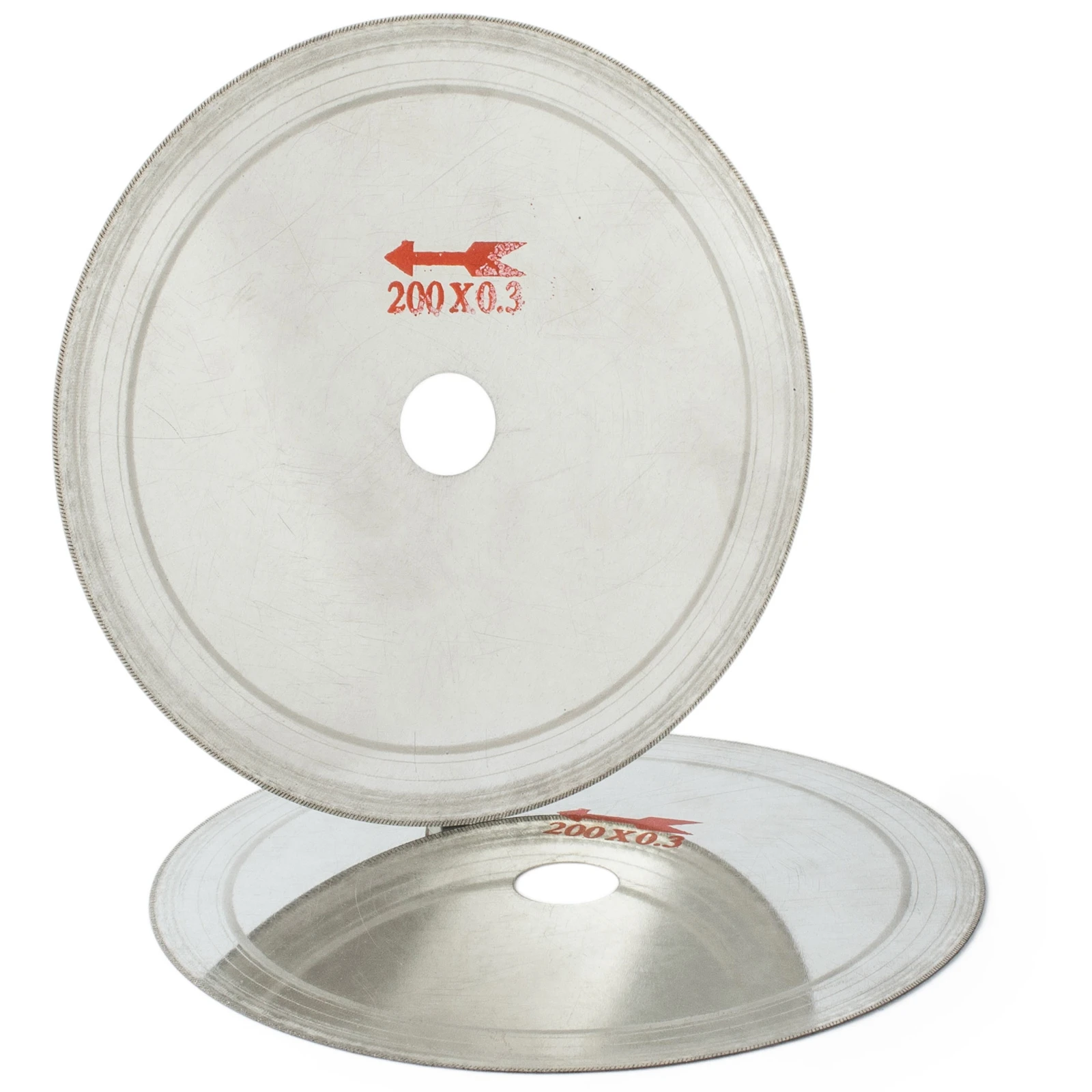 2Pcs-8-inch-Diamond-Lapidary-Saw-Blade-Super-Thin-Rim-0-55mm-Cutting ...