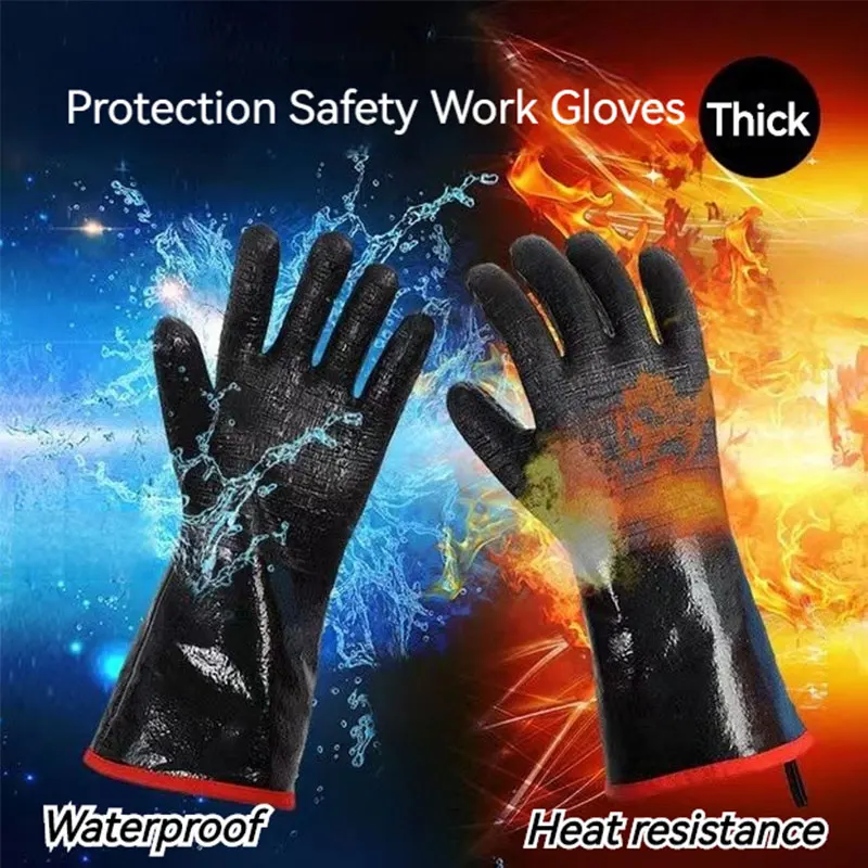 Black-Neoprene-Work-Gloves-Chemical-Waterproof-Heat-Resistant-Gloves-BBQ-Camping-Cooking-Anti ...
