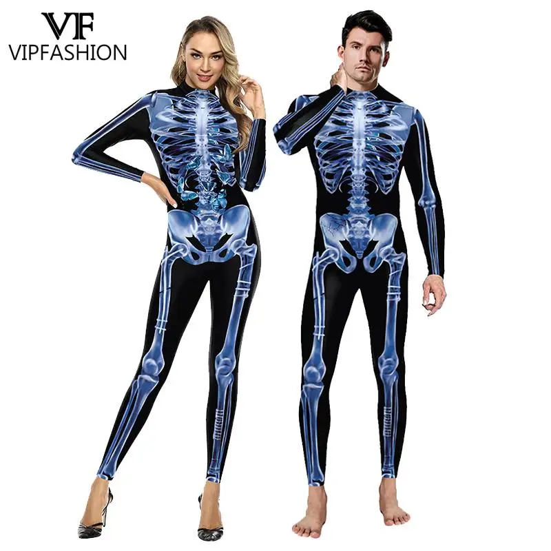 Women Skeleton Costume Suit